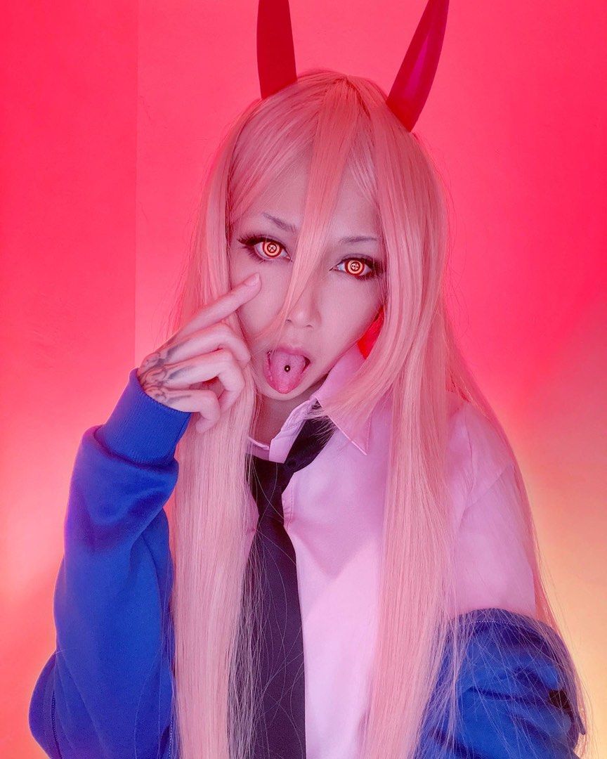 Power | Chainsaw Man Cosplay Costume/Wig Set, Hobbies & Toys ...