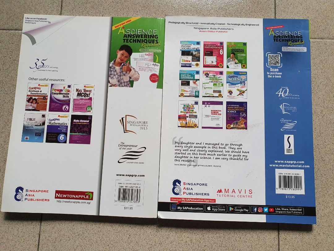 PSLE A*Science answering techniques 2 book set, Hobbies & Toys, Books & Magazines, Assessment ...