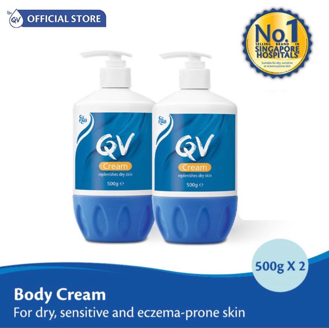 QV cream 500g x 2, Beauty & Personal Care, Bath & Body, Body Care on ...