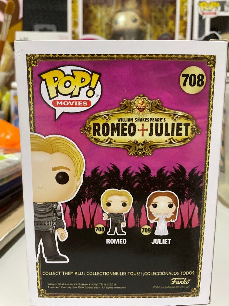 RARE Romeo Funko Pop Romeo and Juliet William Shakespeare 708, Hobbies ...