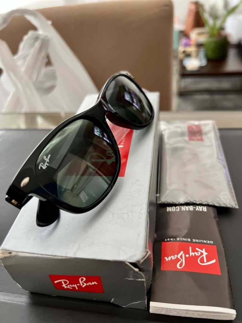 Ray-ban New Wayfarer RB2132, Men's Fashion, Watches & Accessories ...