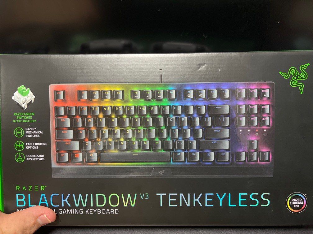 Razer BlackWidow V3 Tenkeyless Keyboard, Computers & Tech, Parts ...