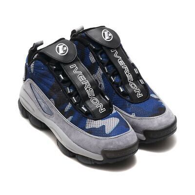 Reebok Allen Iverson Legacy camo blue grey, Fesyen Pria, Sepatu ...
