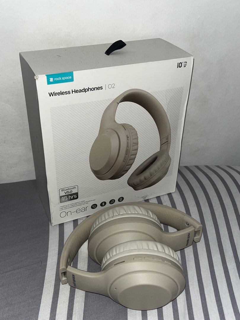 Rock space wireless headphones khaki, Audio, Headphones & Headsets on ...