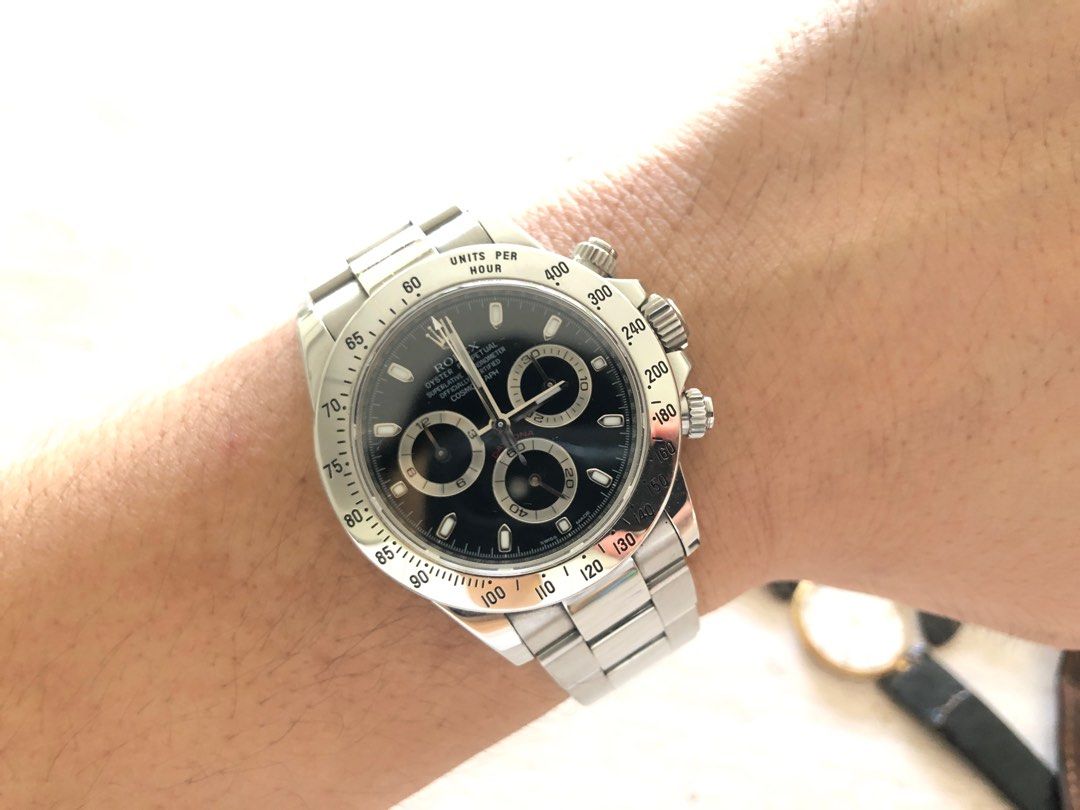 Rolex Daytona 116520 Black Face APH Dial 2012, Luxury, Watches on Carousell