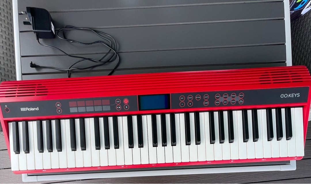 ROLLAND GO: KEYS 61-Key Digital Keyboard Red, Hobbies & Toys, Music ...