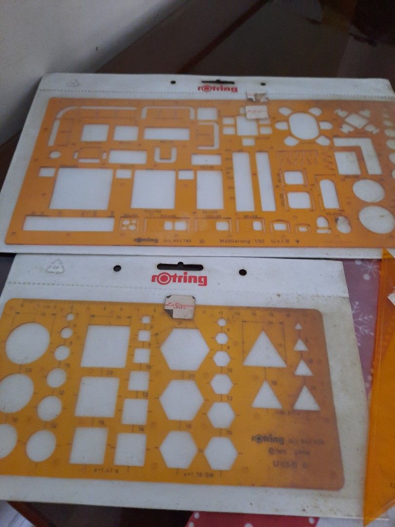 Rotring Ruler/Furniture Template, Hobbies & Toys, Stationary & Craft ...