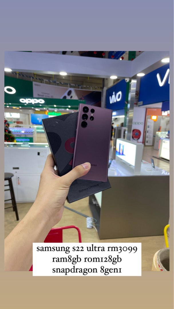 samsung s22 ultra ram8gb rom128gb snapdragon 8gen1, Mobile Phones & Gadgets, Mobile Phones ...