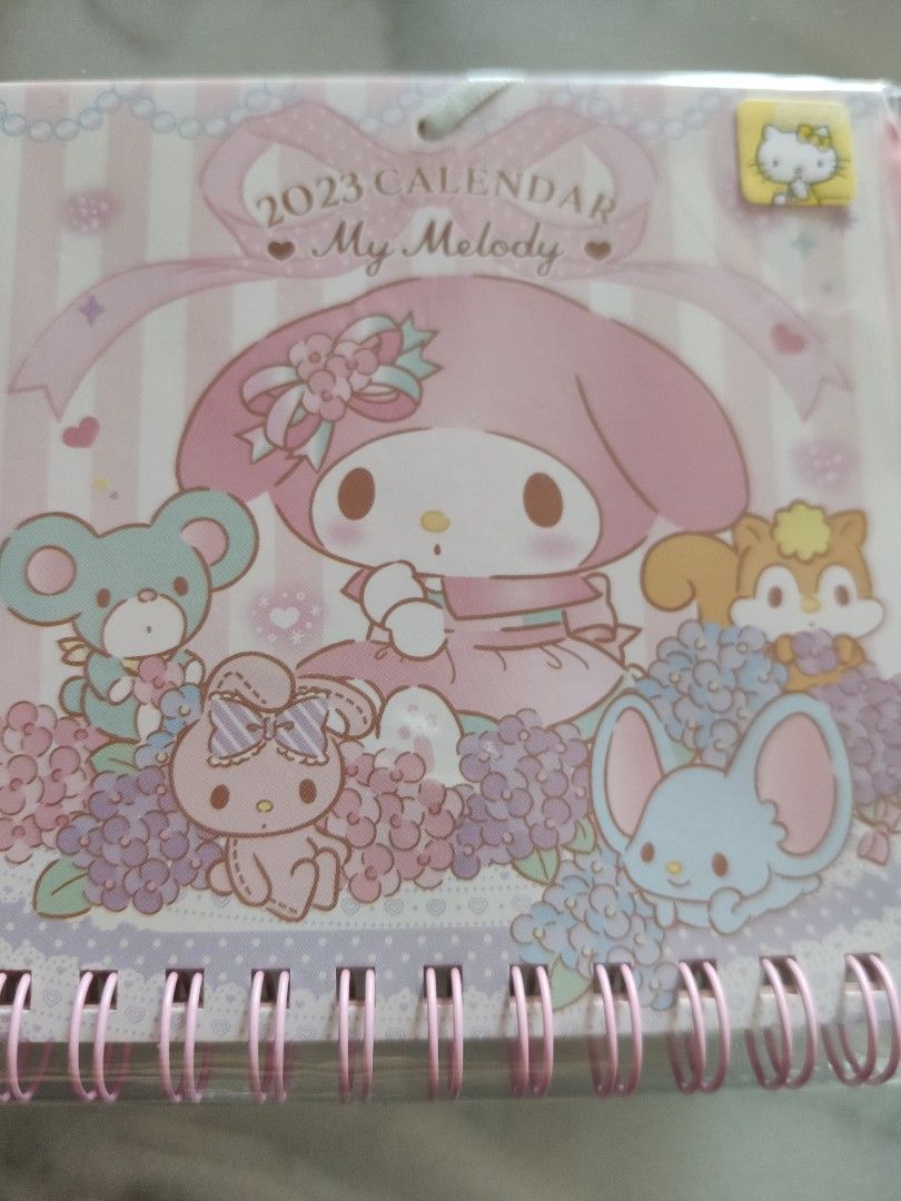 Sanrio My Melody 2023 mini hanging calendar, 興趣及遊戲, 手作＆自家設計, 文具 - Carousell