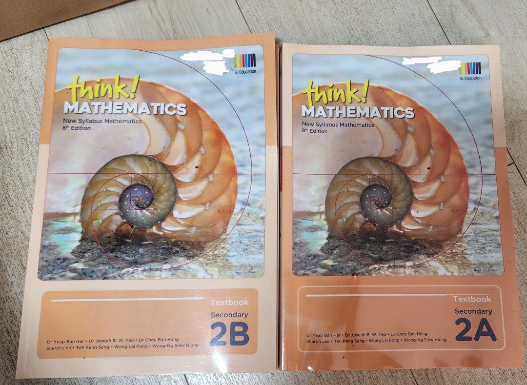 sec 2 think! mathematics 8th edition 2a and 2b, Hobbies & Toys, Books ...