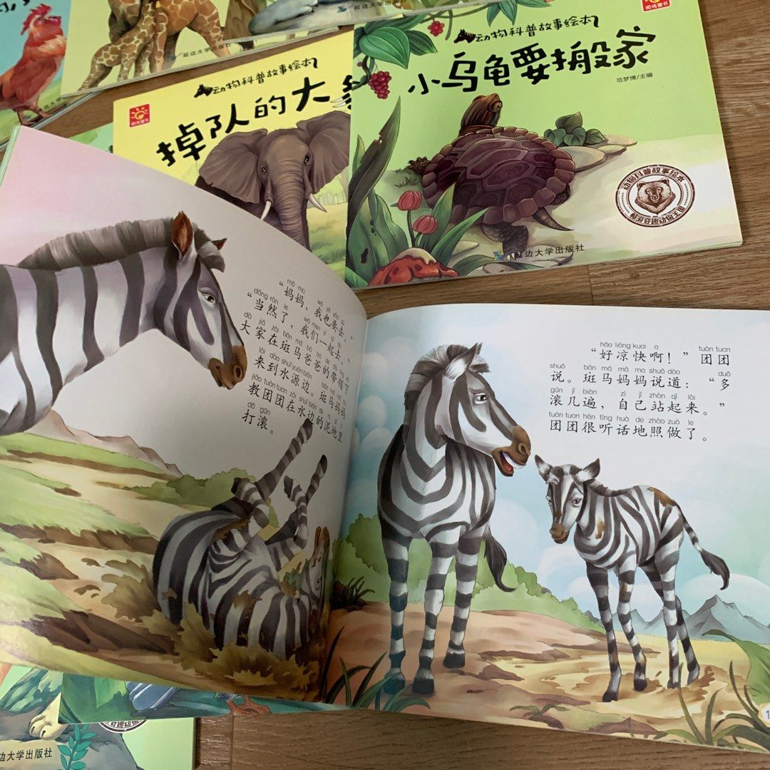 Set of 10 Chinese storybooks - animal series picture books with hanyu ...