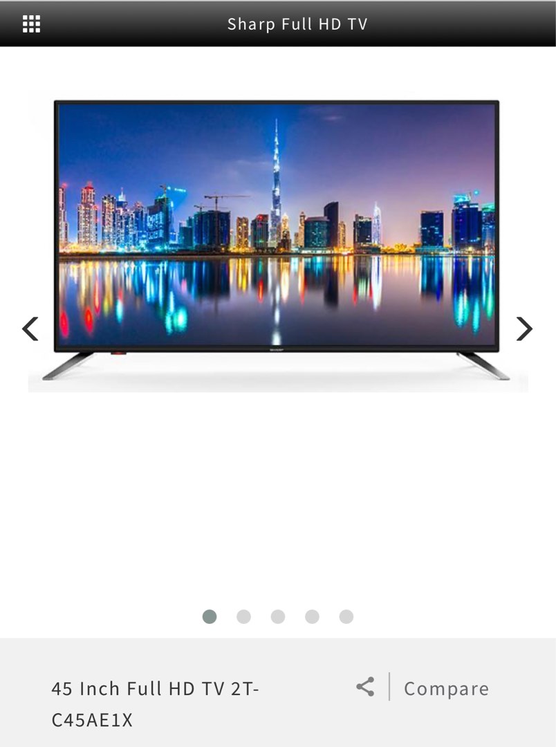 Sharp 45” TV, TV & Home Appliances, TV & Entertainment, TV on Carousell