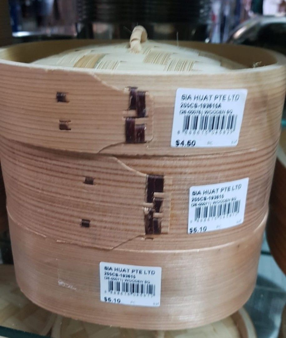 SIA HUAT Bamboo steamer with liners, Furniture & Home Living ...
