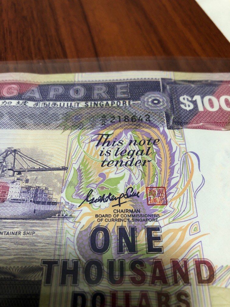 Singapore Old Note - $1000 ship series, Hobbies & Toys, Memorabilia ...