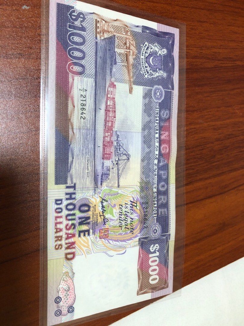 Singapore Old Note - $1000 ship series, Hobbies & Toys, Memorabilia ...