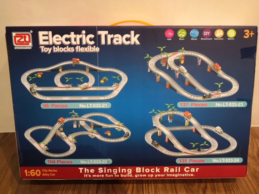 Singing block rail car track set, Hobbies & Toys, Toys & Games on Carousell