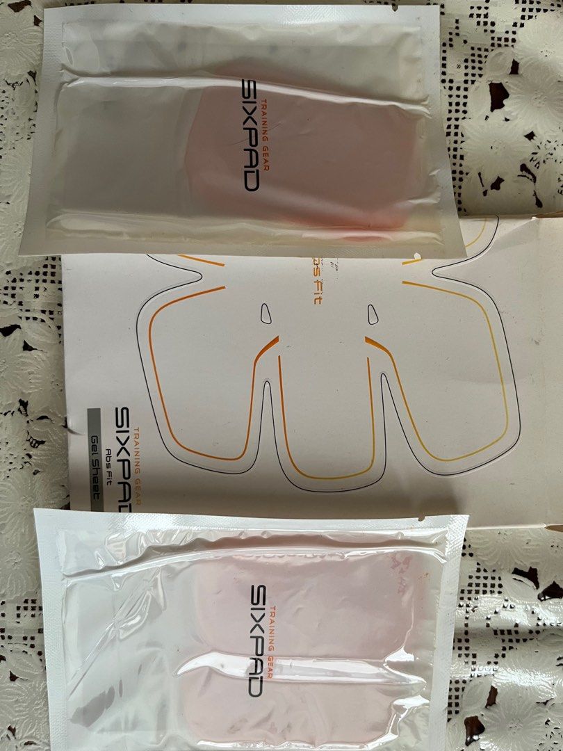 Sixpad gel sheets - x 2 sheets, Sports Equipment, Exercise & Fitness, Toning & Stretching ...