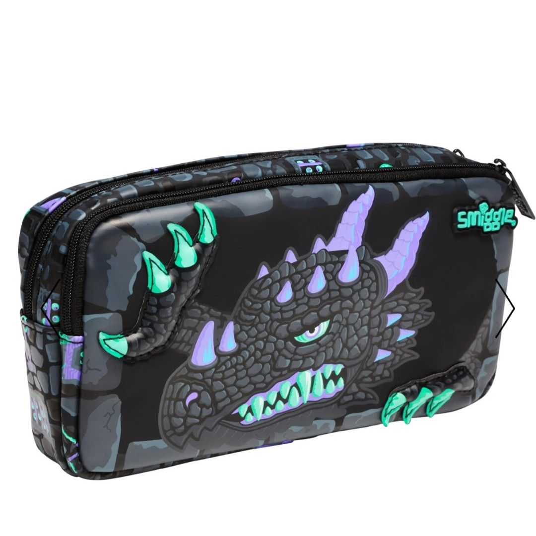 SMIGGLE TWO POCKET PENCIL CASE, Hobbies & Toys, Stationary & Craft ...