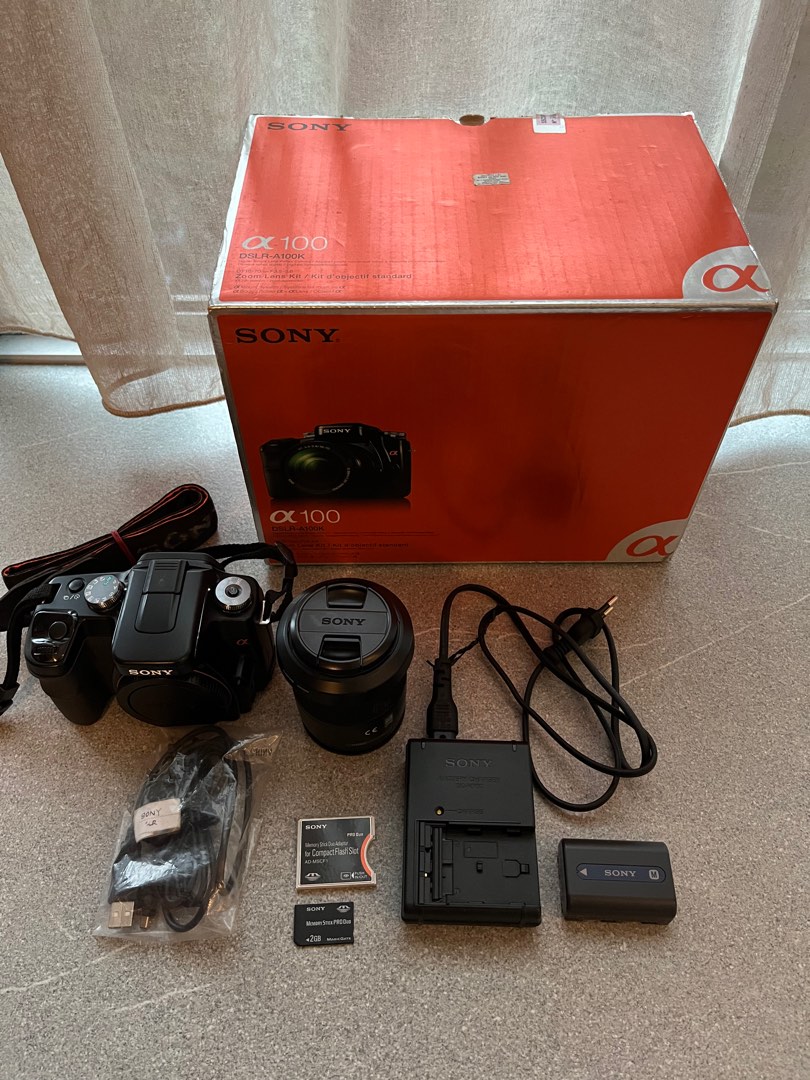 SONY A100 DSLR, Photography, Cameras on Carousell
