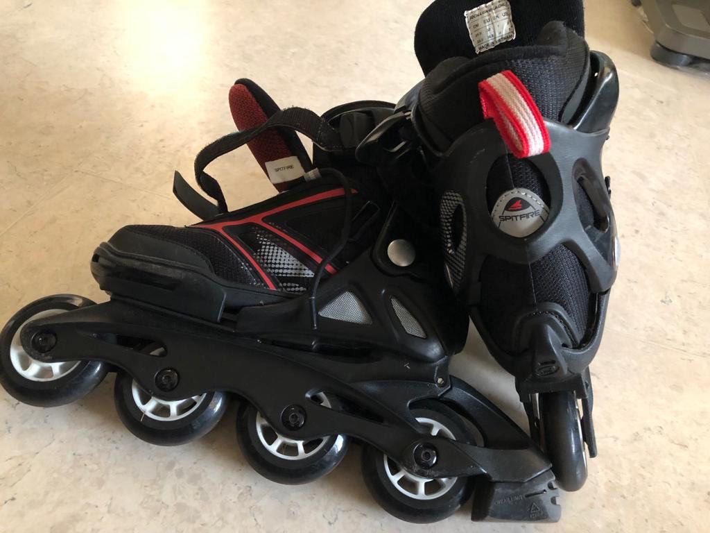 Spitfire kids rollerblades adjustable full set, Sports Equipment ...