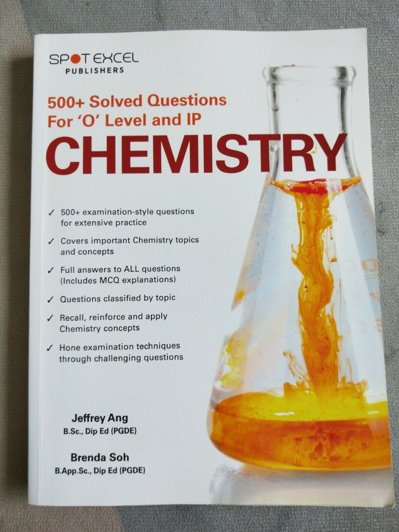 Spot excel publishes 500+ solved questions for o level and IP Chemistry ...