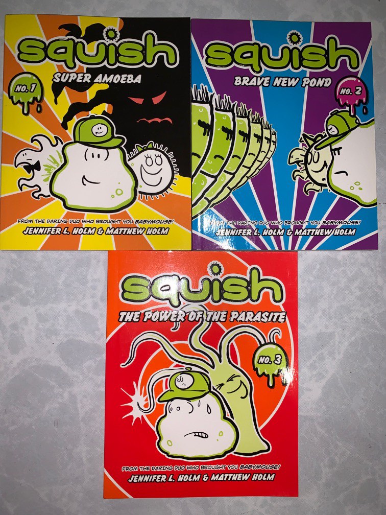 Squish Comic Book Series, Nos 1-3, Jennifer Holm and Matthew Holm, Hobbies & Toys, Books ...