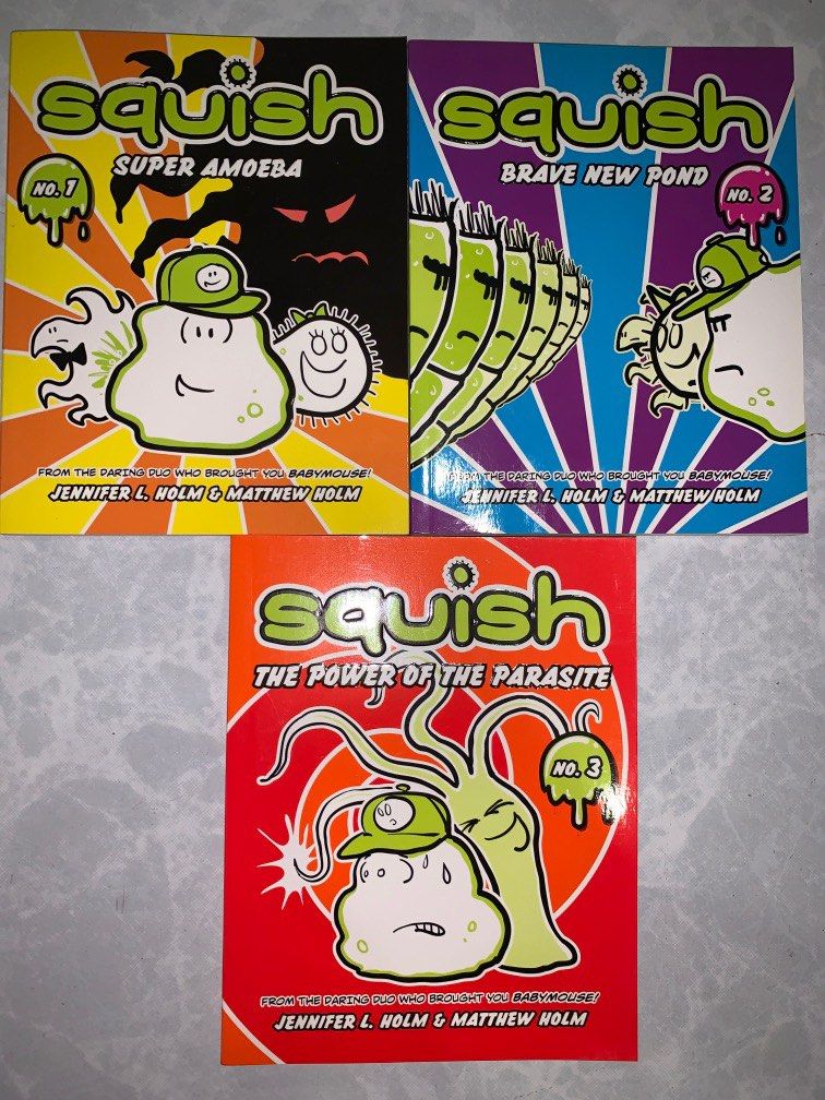 Squish Comic Book Series, Nos 1-3, Jennifer Holm and Matthew Holm, Hobbies & Toys, Books ...