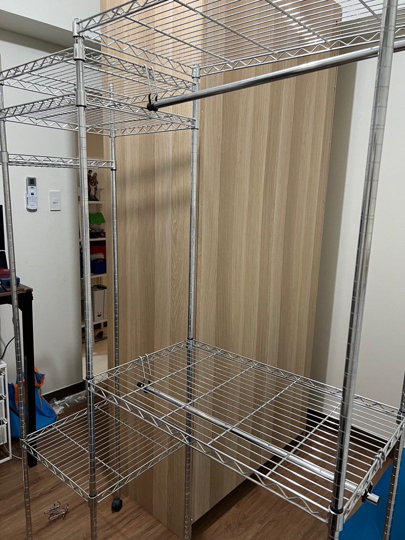 Stainless Clothes Rack, Furniture & Home Living, Furniture, Shelves ...