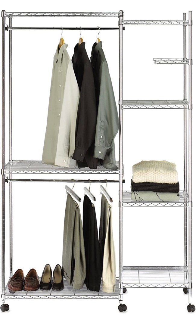 Stainless Clothes Rack, Furniture & Home Living, Furniture, Shelves ...