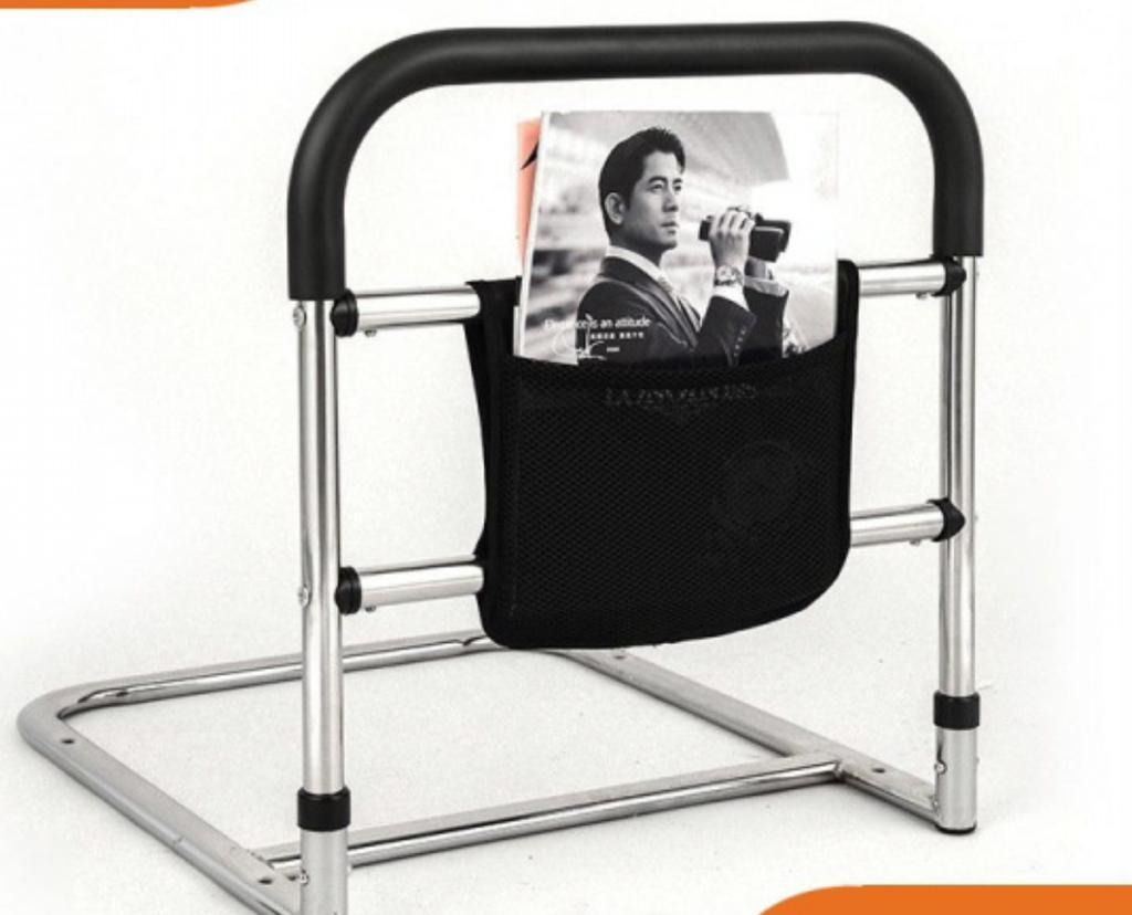 Stainless Steel Bedside Rail Support, Furniture & Home Living ...