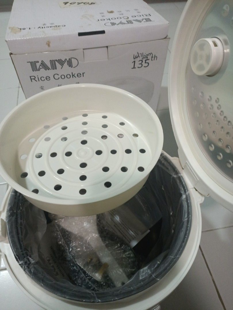 Taiyo RC18F Rice Cooker 1.8L, TV & Home Appliances, Kitchen Appliances ...