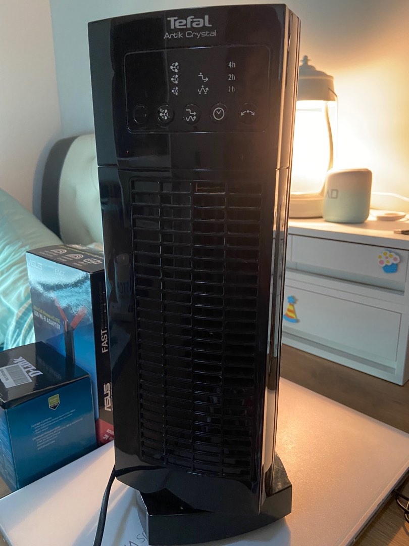 TEFAL Arktik Crystal Tower fan, Furniture & Home Living, Lighting ...