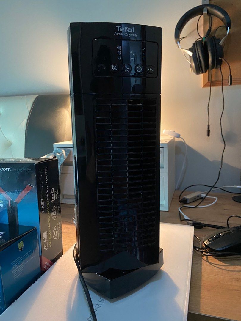 TEFAL Arktik Crystal Tower fan, Furniture & Home Living, Lighting ...
