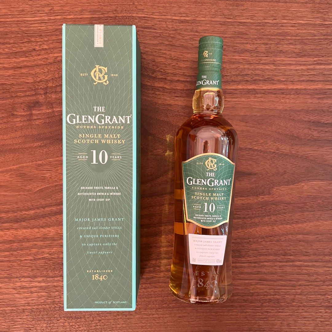 The GlenGrant 10 Years 70cl, Food & Drinks, Alcoholic Beverages on ...