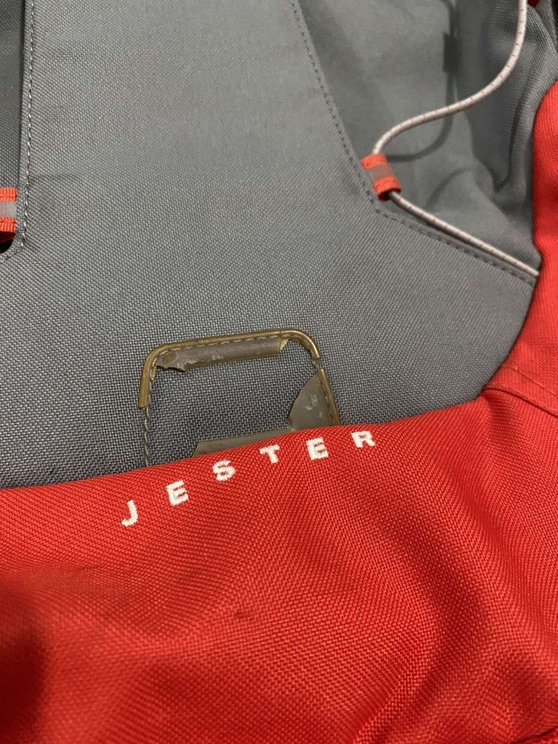 The North Face TNF Jester Red/Grey Backpack, Men's Fashion, Bags ...