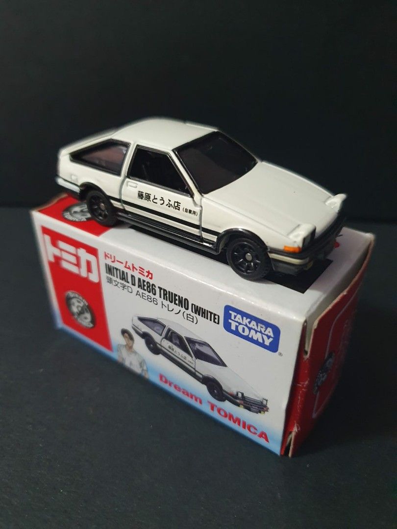 Tomica AE86 White Top Version Initial D Trueno AE-86 White Hood ...