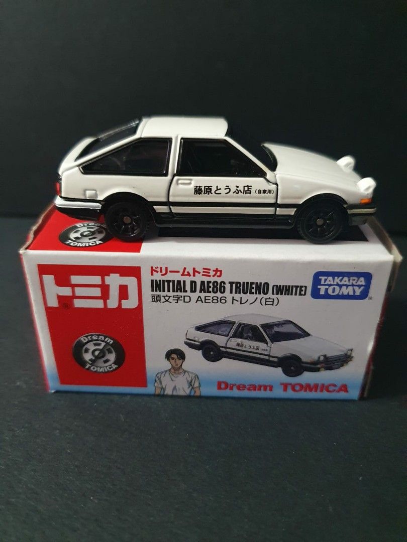 Tomica AE86 White Top Version Initial D Trueno AE-86 White Hood ...