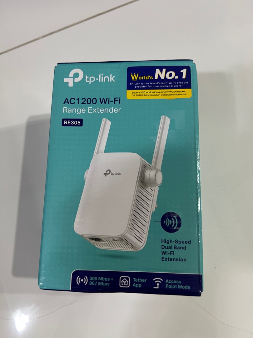 Tp-link AC 1200 Wi-Fi Range Extender, Computers & Tech, Office ...