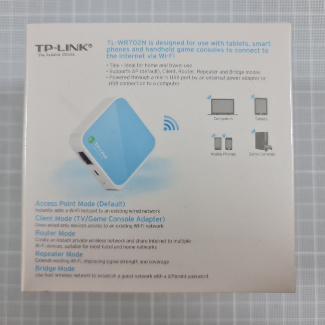 TP-Link TL-WR702N 150Mbps Wireless N Nano Router, Computers & Tech ...
