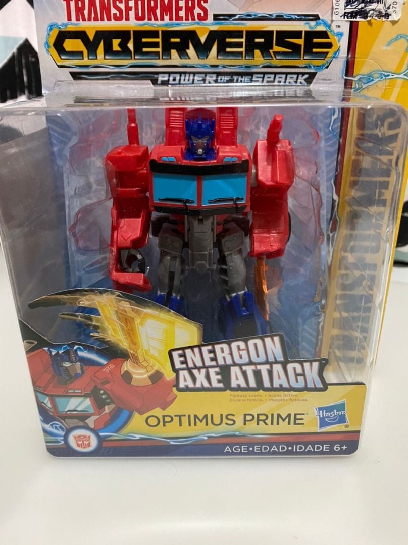 Transformers Cyberverse Optimus Prime Energon Axe Attack, Hobbies ...