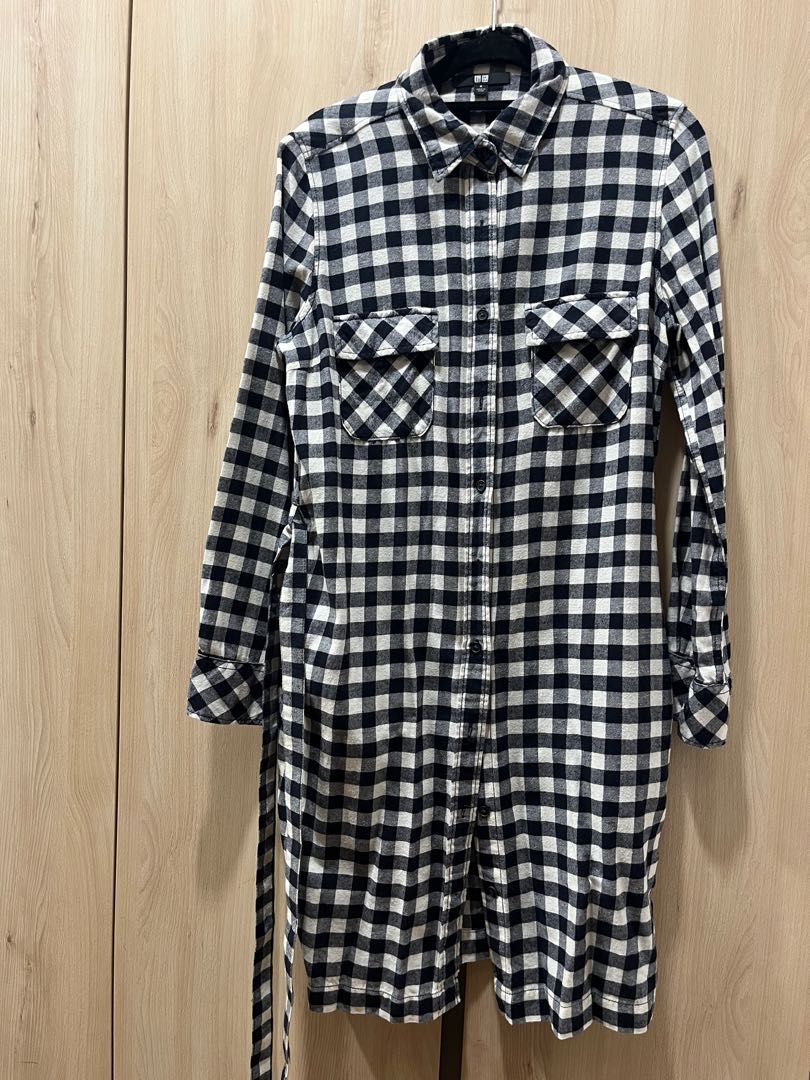 Uniqlo flannel shirt dress, Women's Fashion, Dresses & Sets, Dresses on ...