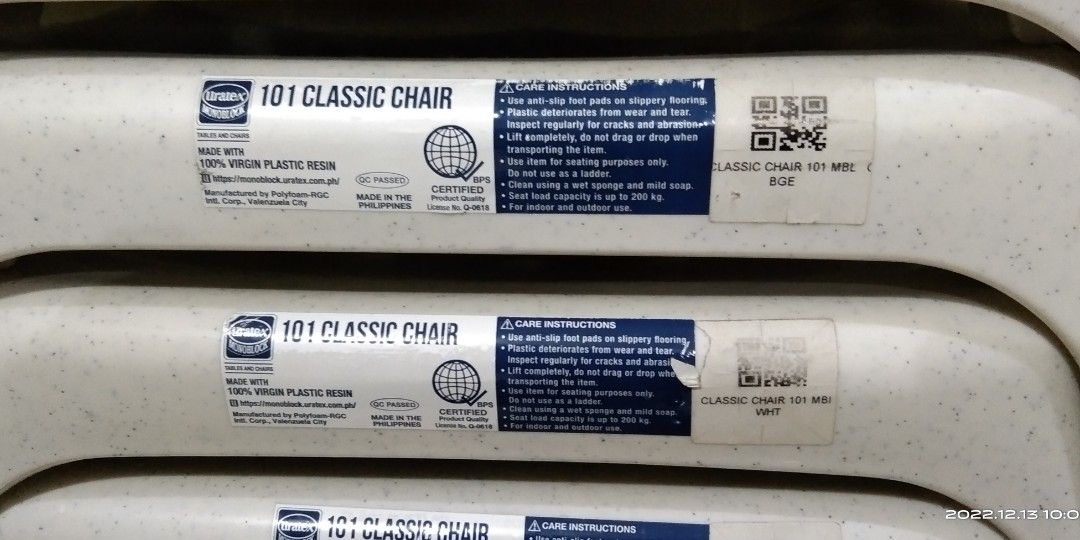 Uratex 101 Classic Monoblock Chair, Furniture & Home Living, Office ...