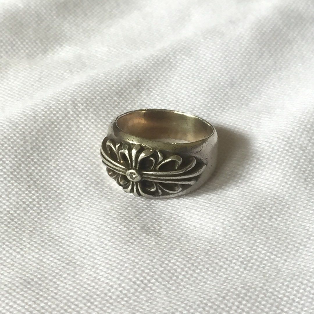 Chrome Hearts Floral Cross Ring , Men's Fashion, Watches & Accessories ...