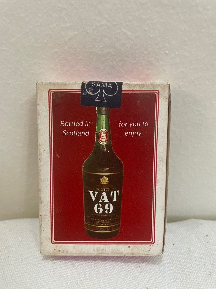 Vintage vat69 playing cards, Hobbies & Toys, Collectibles & Memorabilia ...