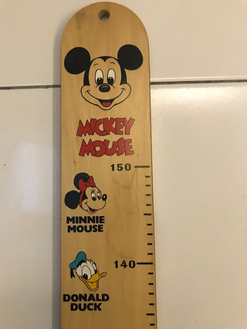 Vintage Walt Disney Company Wooden Height Measuring Equipment by Plus ...