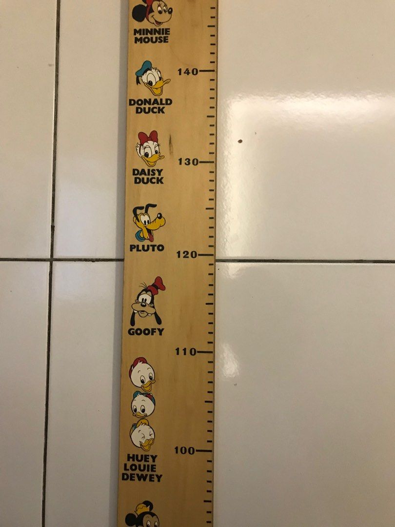 Vintage Walt Disney Company Wooden Height Measuring Equipment by Plus ...