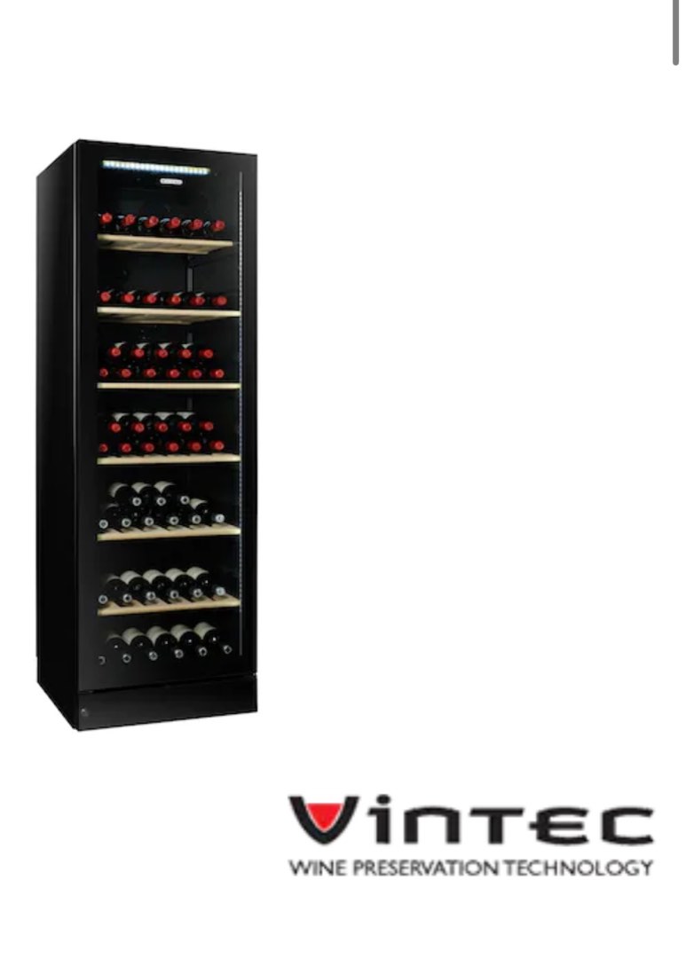 Vintec V190SG2E Noir Series 155 Bottle Multi Zone Wine Chiller - Black ...