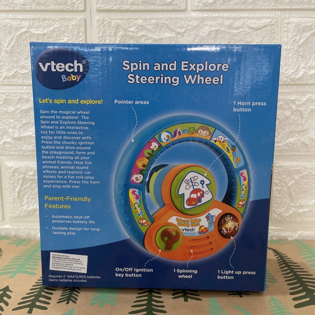 Vtech Baby Steering Wheel, Babies & Kids, Infant Playtime on Carousell