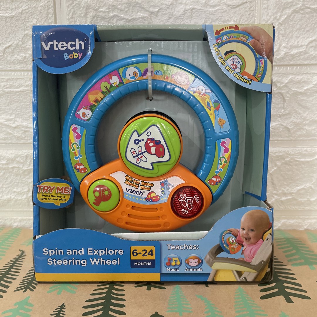 Vtech Baby Steering Wheel, Babies & Kids, Infant Playtime on Carousell