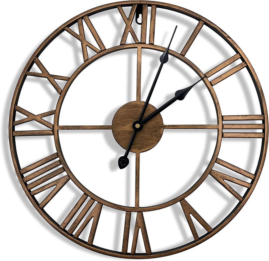 Wall Clock Large 40 cm Wall Clock Vintage with Roman Numerals Wall ...